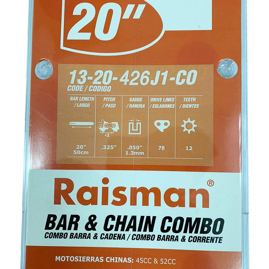 20" Guide Bar and Chain Husqvarna .325" 058" 78DL - Green Dade Outdoor