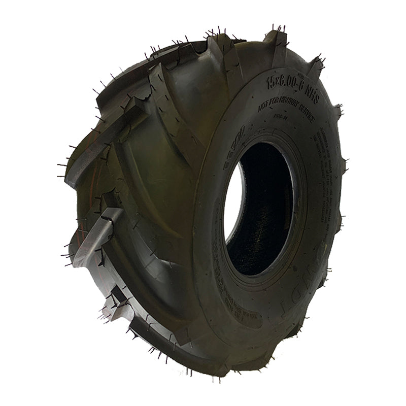 15x6.00-6 Super Lug Tire 4 Ply Tubeless R-1 Bar Lug for Lawn Snow Mud ...